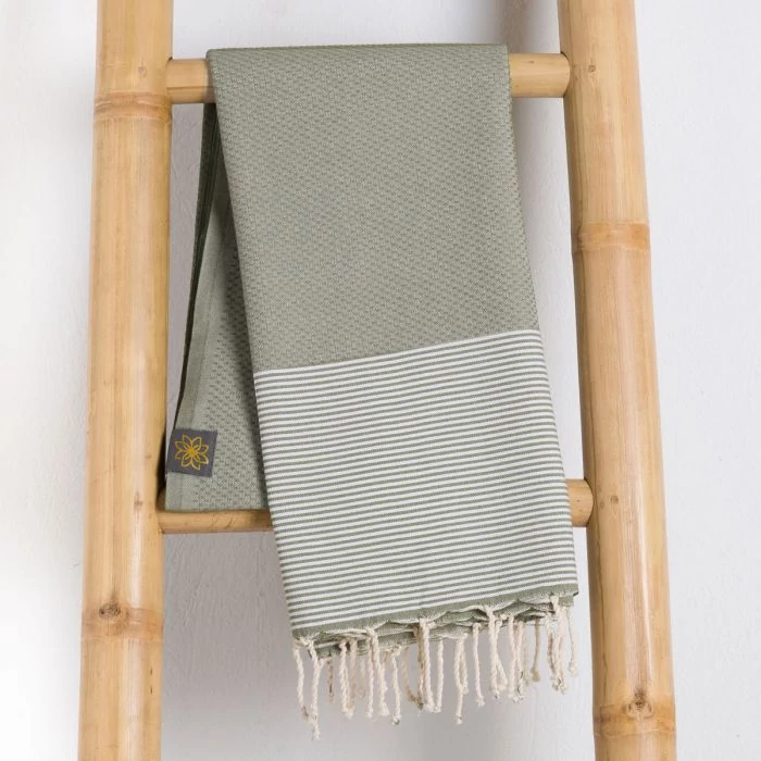 Fouta Hammam Towel Honeycomb - Desert Sage